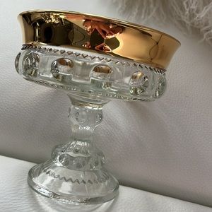 Dining | 193s Cut Glass And Gold Rimmed Candy Dish True Vintage 90 Year ...